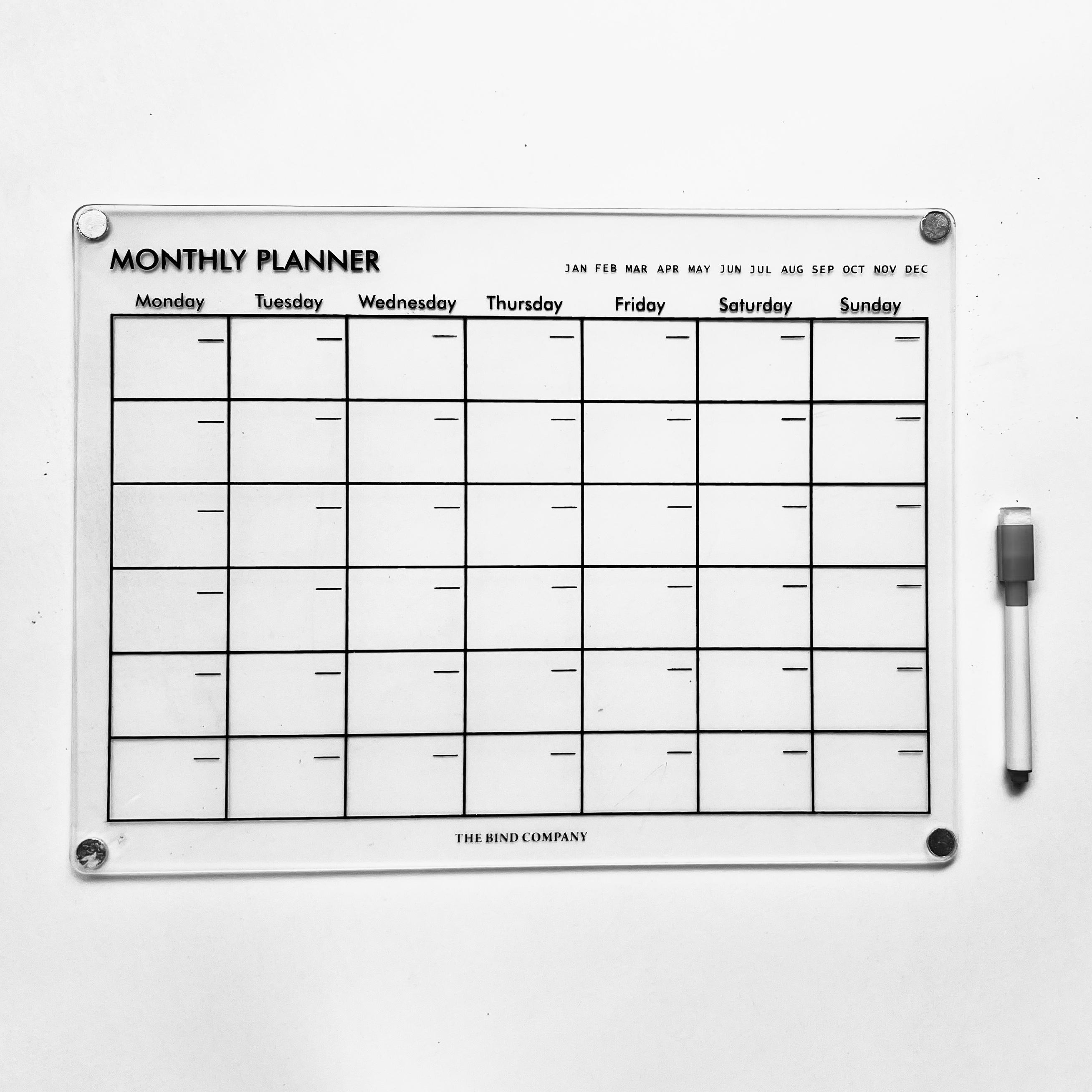 Magnetic Monthly Planner – The Bind Company