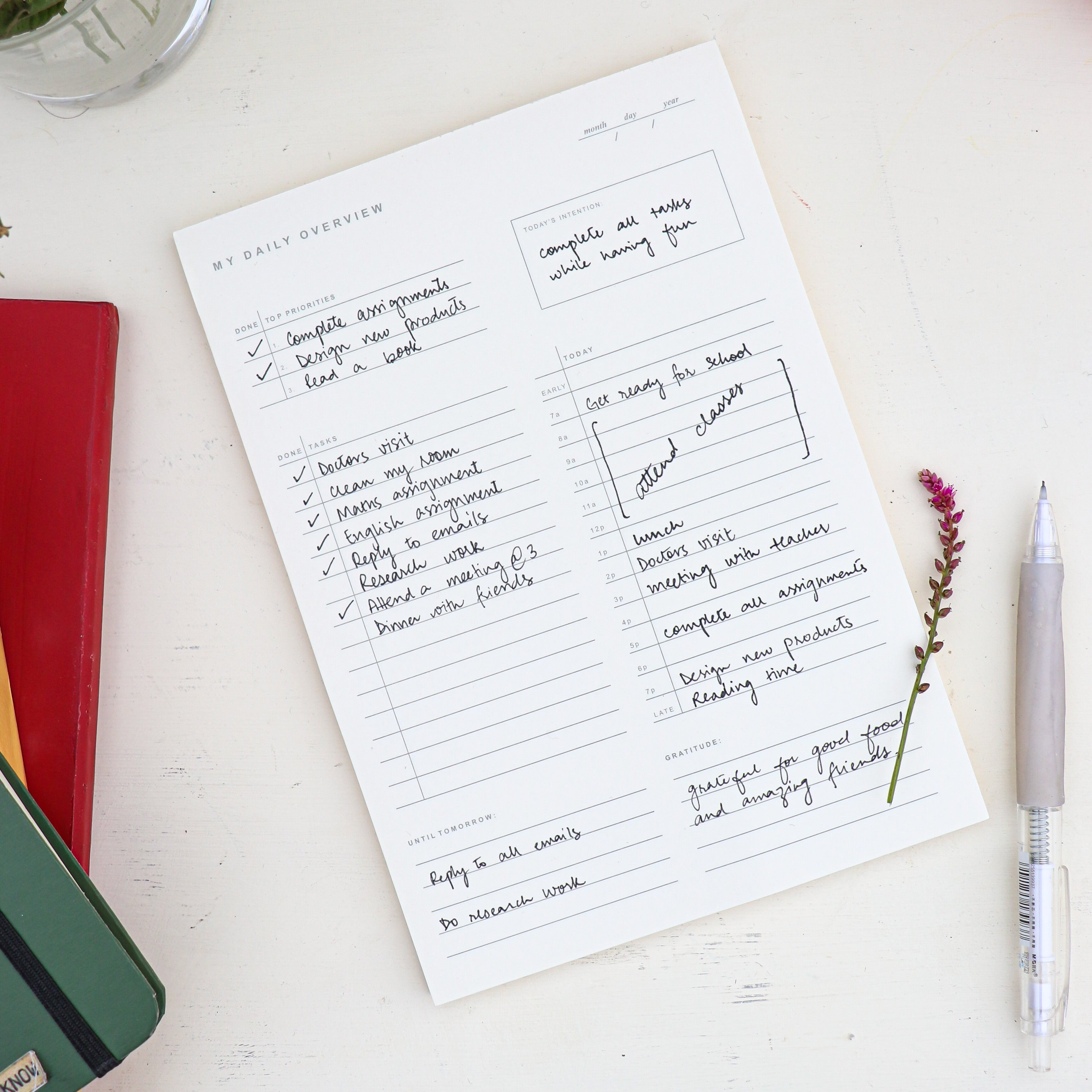 Daily Overview Notepad – The Bind Company