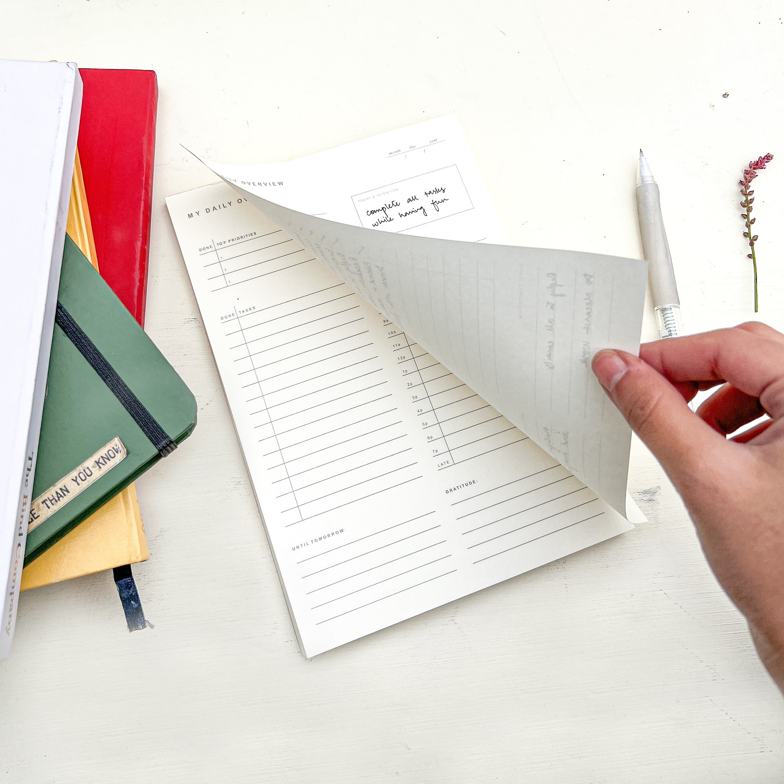 Daily Overview Notepad – The Bind Company